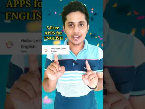 5 FREE APPS FOR LEARNING ENGLISH. #Shorts