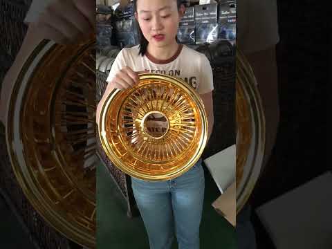 cheap 24k all gold nipples spokes finish rims wire wheel China manufacturer supplier