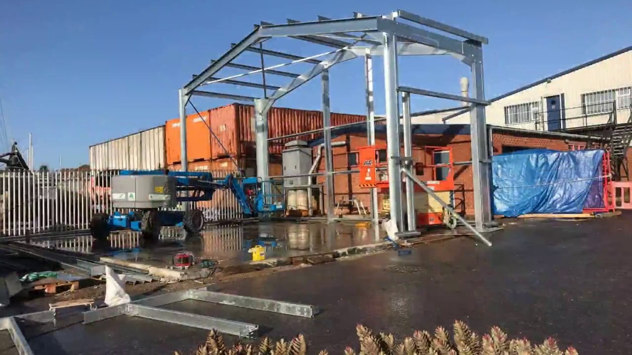 SBM 2 Storey Workshop & Offices New Build www steelbuildmasters co uk   0800 368 9100