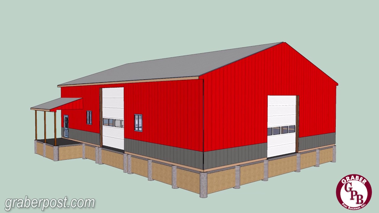 Post Frame Building Sketch-Up Animation