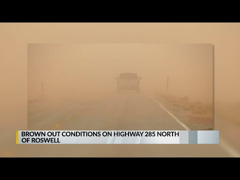 Winds cause dangerous conditions north of Roswell