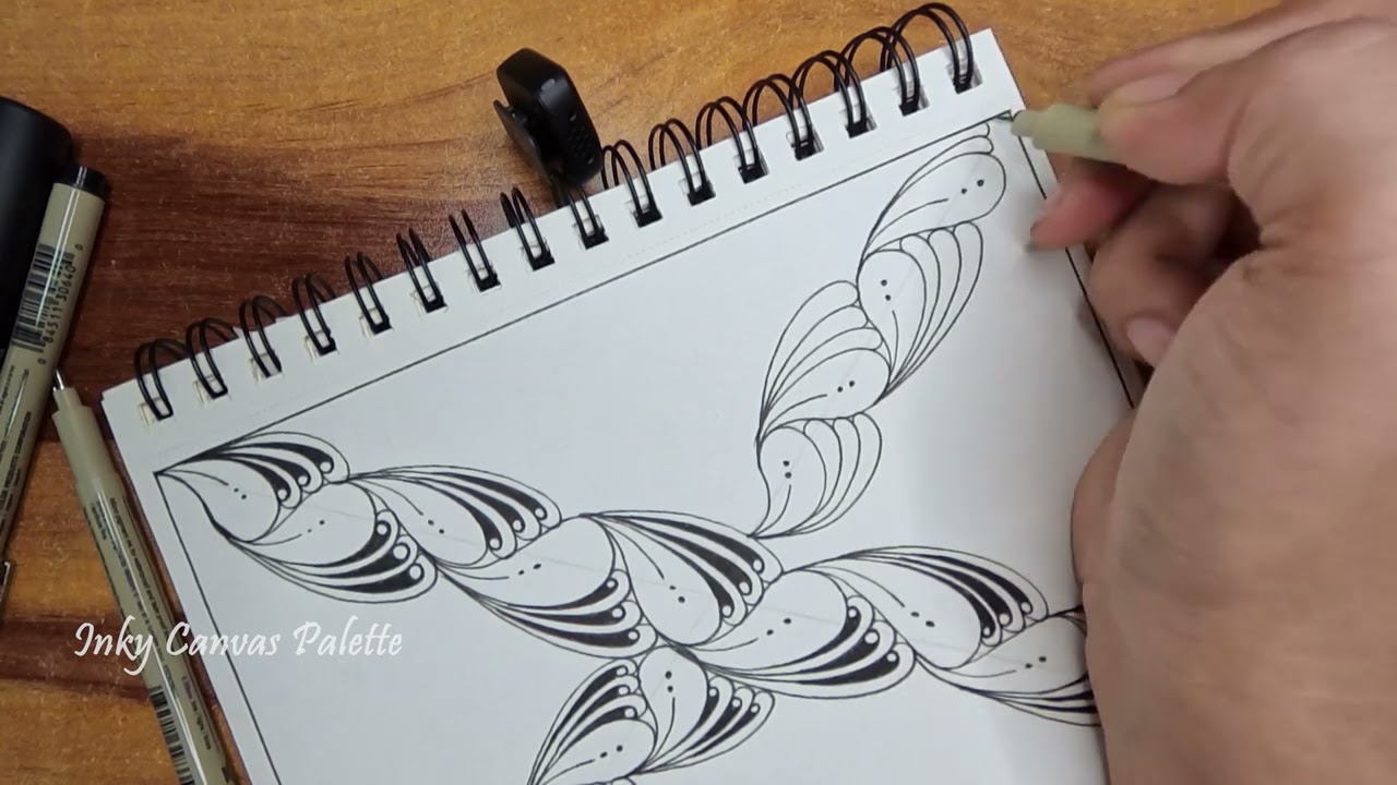 Creative Zentangle Pattern Art 🎨 Full Tutorial