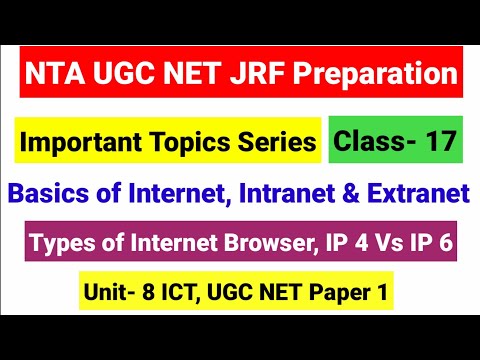 Basics of Internet and Intranet Video Lecture - UGC NET