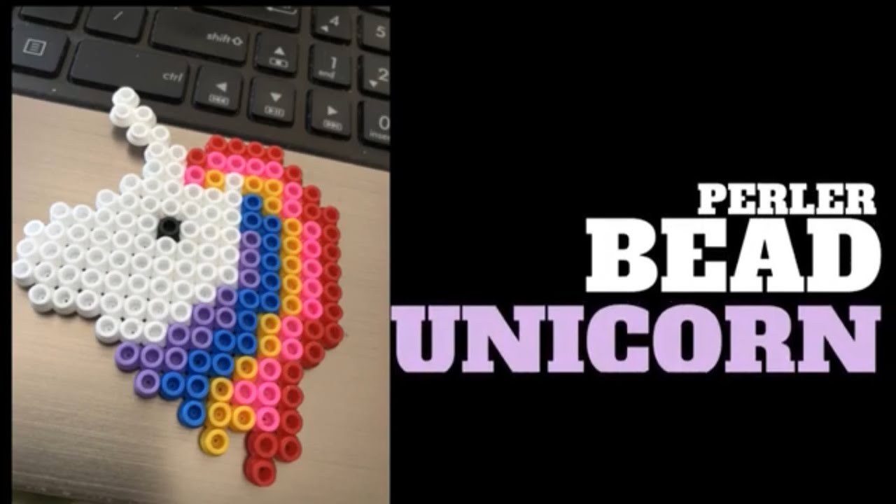 How to make Perler bead unicorn|kids’s crafts|rainbow unicorn#artsandcrafts