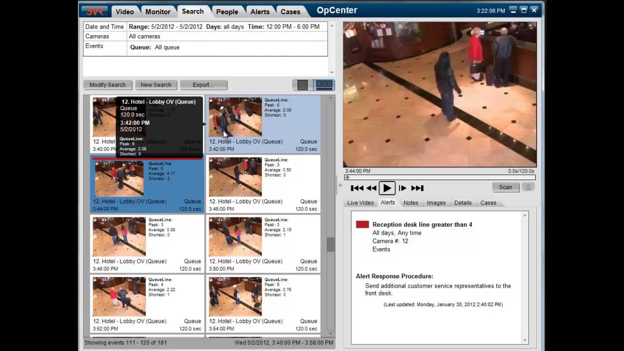 Queue Line Data and Reporting