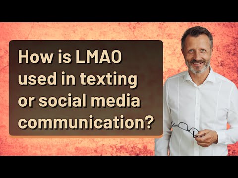 How is LMAO used in texting or social media communication?