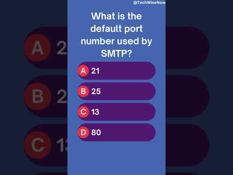 SMTP Port: The Gateway to Email 📧#shorts #knowledge #education #quiz