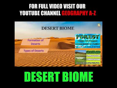 Deserts Biome | Formation of Desert | Types of Deserts #shorts