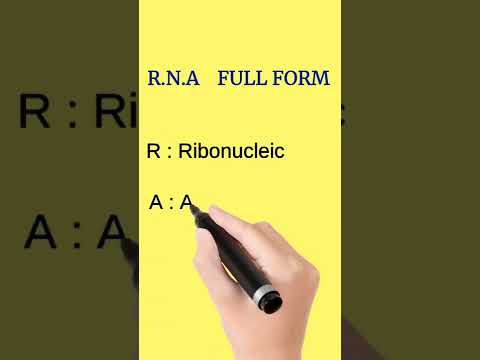 R.N.A full form| Full form of RNA | #full form