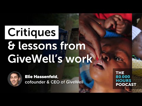 Two big critiques of GiveWell's charity evaluation + 6 lessons learned | Elie Hassenfeld (2023)