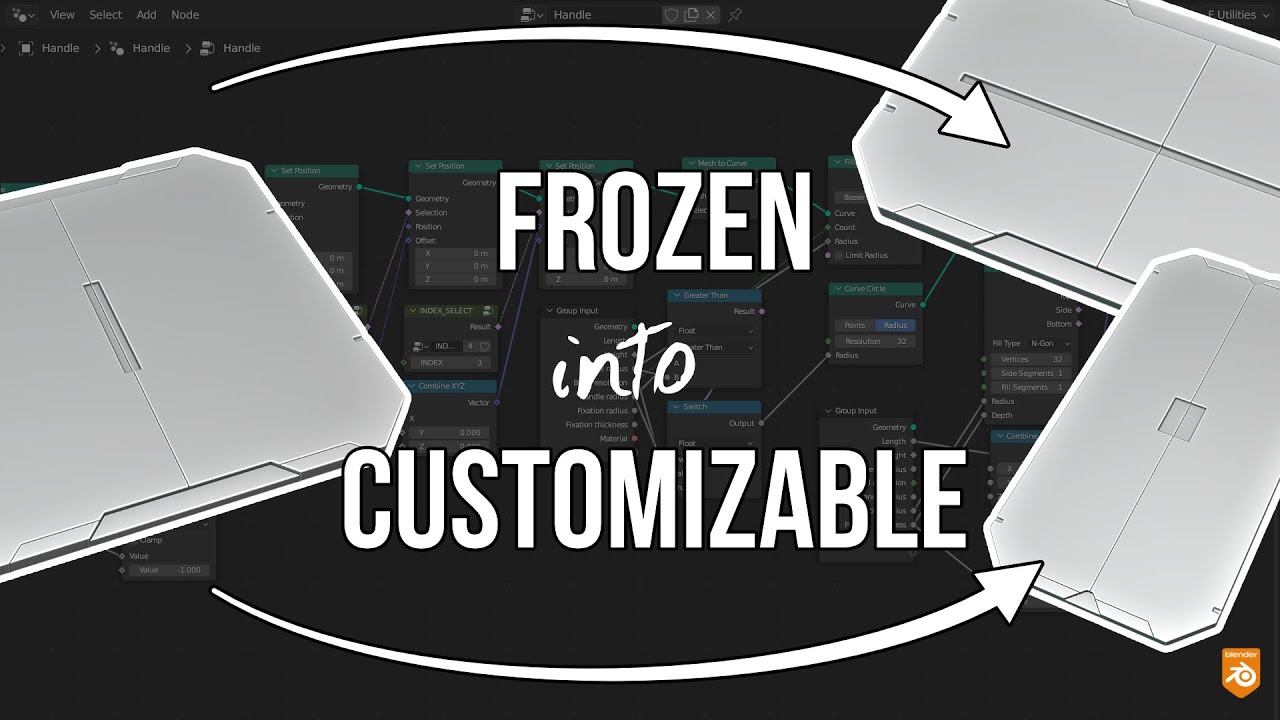 Nothing easier than making a classic object customizable - Geometry node - Blender tutorial