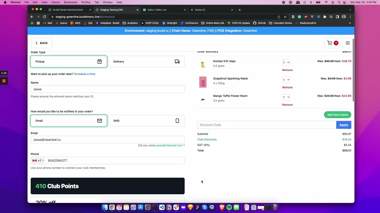 Alpine IQ + Buddi integration