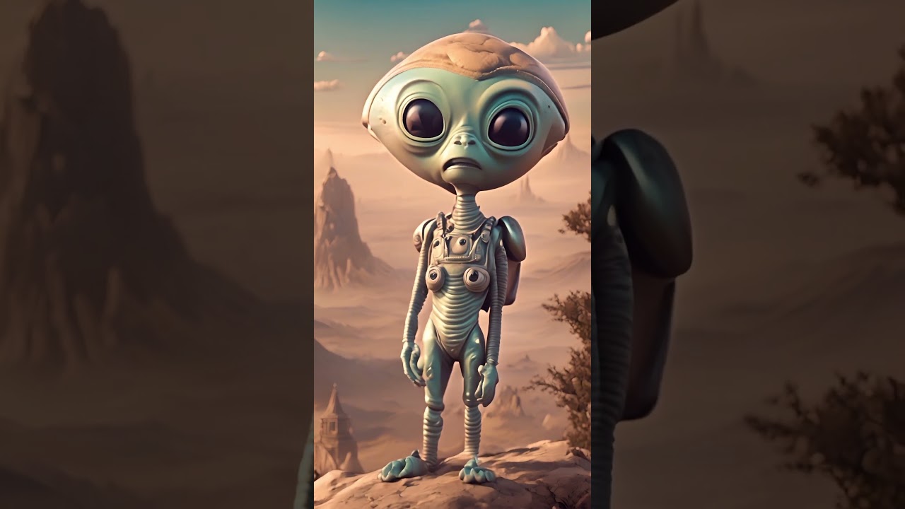 AI generated video of cute tiny alien in Gen-2 RunwayML #aiartgallery #aiartwork #aiart #aliens