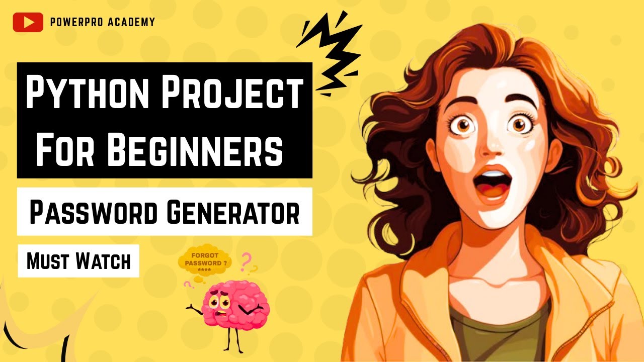 Python Beginner Project: Build a Secure Password Generator 🔐 (Step by Step Tutorial) #pythonprojects