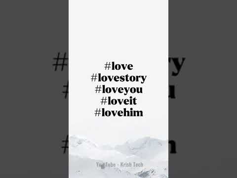 Top 10 Instagram hashtags for love post #shorts