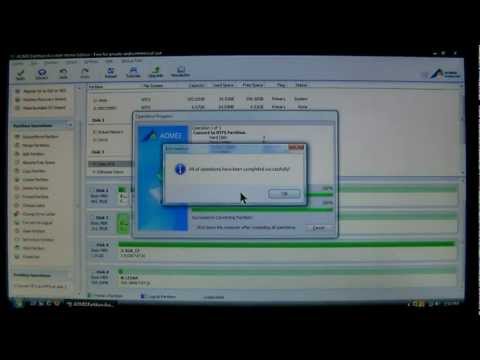 Convert FAT16 / FAT32 File Systems to NTFS