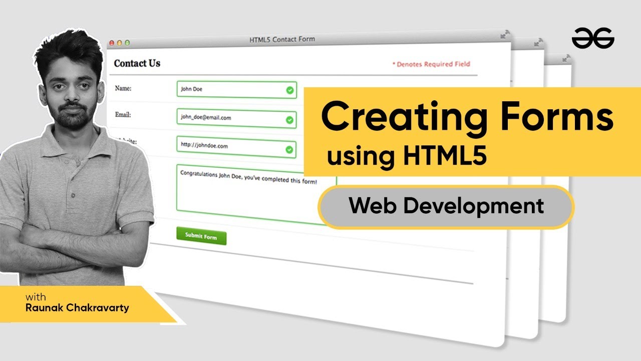 Creating Forms Using HTML | GeeksforGeeks Web Development