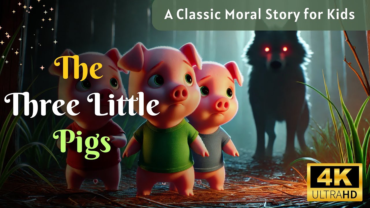 The Three Little Pigs | A Classic Moral Story for Kids | 3D Animated Story
