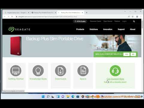 Download Seagate Backup Plus Drivers on Windows 11/10/8/7