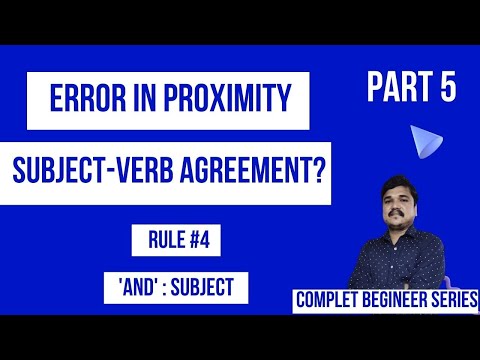 Subject Verb Agreement - Rule 4 Video Lecture - Crash Course for Grade 9