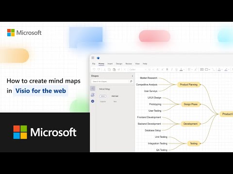 How to create mind maps in Microsoft Visio for the web