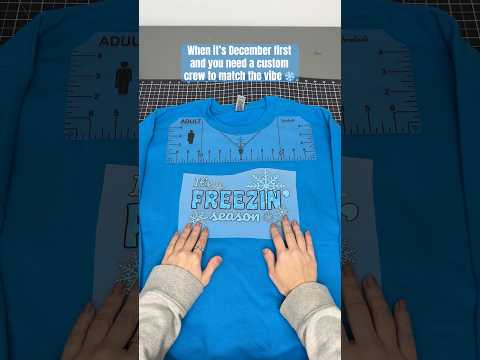 It's OFFICIALLY Freezin' Season! Time To Design A Custom Christmas Crewneck! ❄️