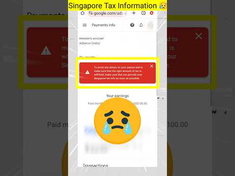 Singapore tax info adsense #adsense #adsenseearning