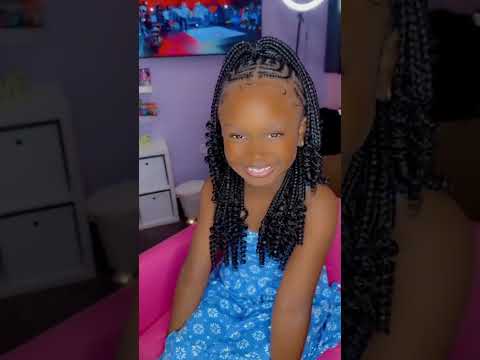FULANI braids for kids #kids #beauty