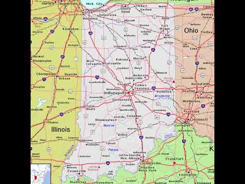 map of Indiana