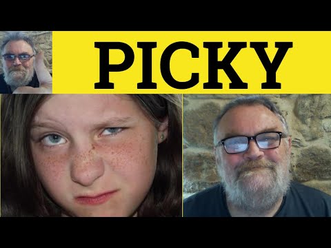 🔵 Picky Meaning - Picky Examples - Picky Definition - Describing People - Picky