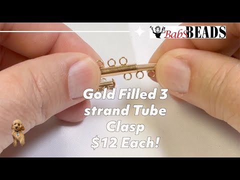 Gold Filled 3 strand Tube Clasp $12 each!