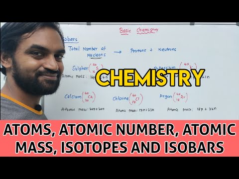 Chemistry basics | Atoms, Atomic number, Atomic mass, Isotopes and Isobars | Senthilnathan