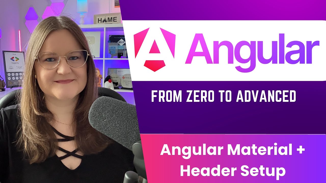 Modern Angular Course 08: Angular Material + Header Setup