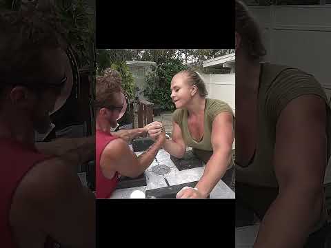 Could you beat her? #armwrestling