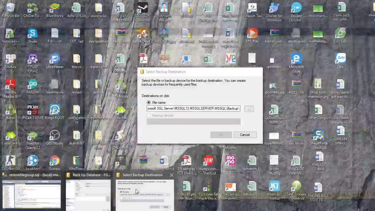 Restore filegroup in sql server