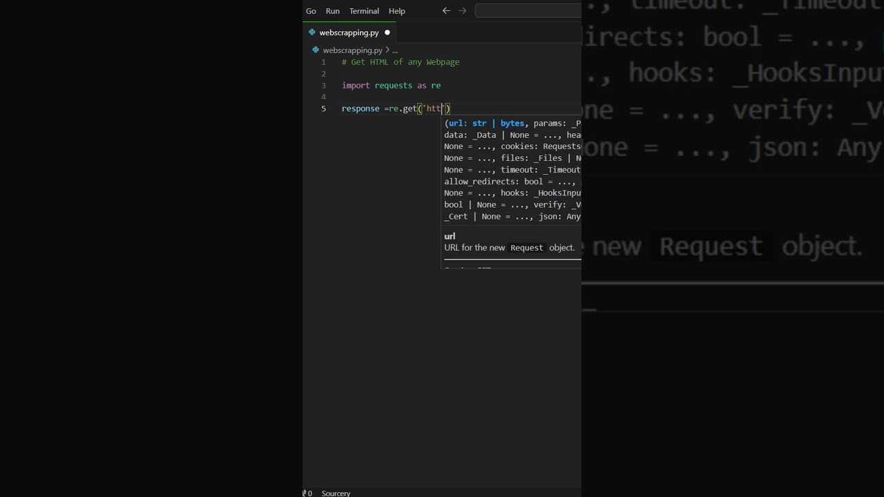 Python Web Scraping in 20 Seconds! Fast & Easy Tutorial [2024] #pythonlearning #shorts #viralshorts