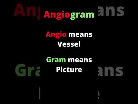 medical terminology for medical coding #medicalcoding#shorts#angiogram