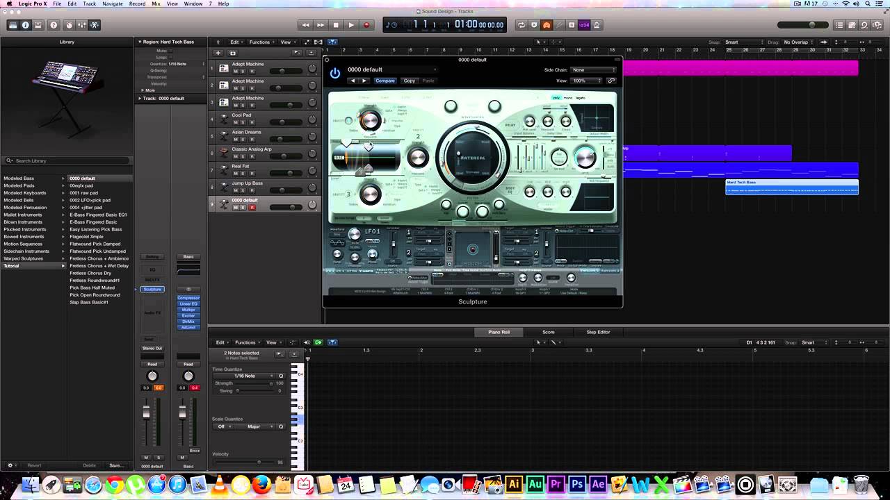 Sound Design Bass Guitar  in Logic Pro X