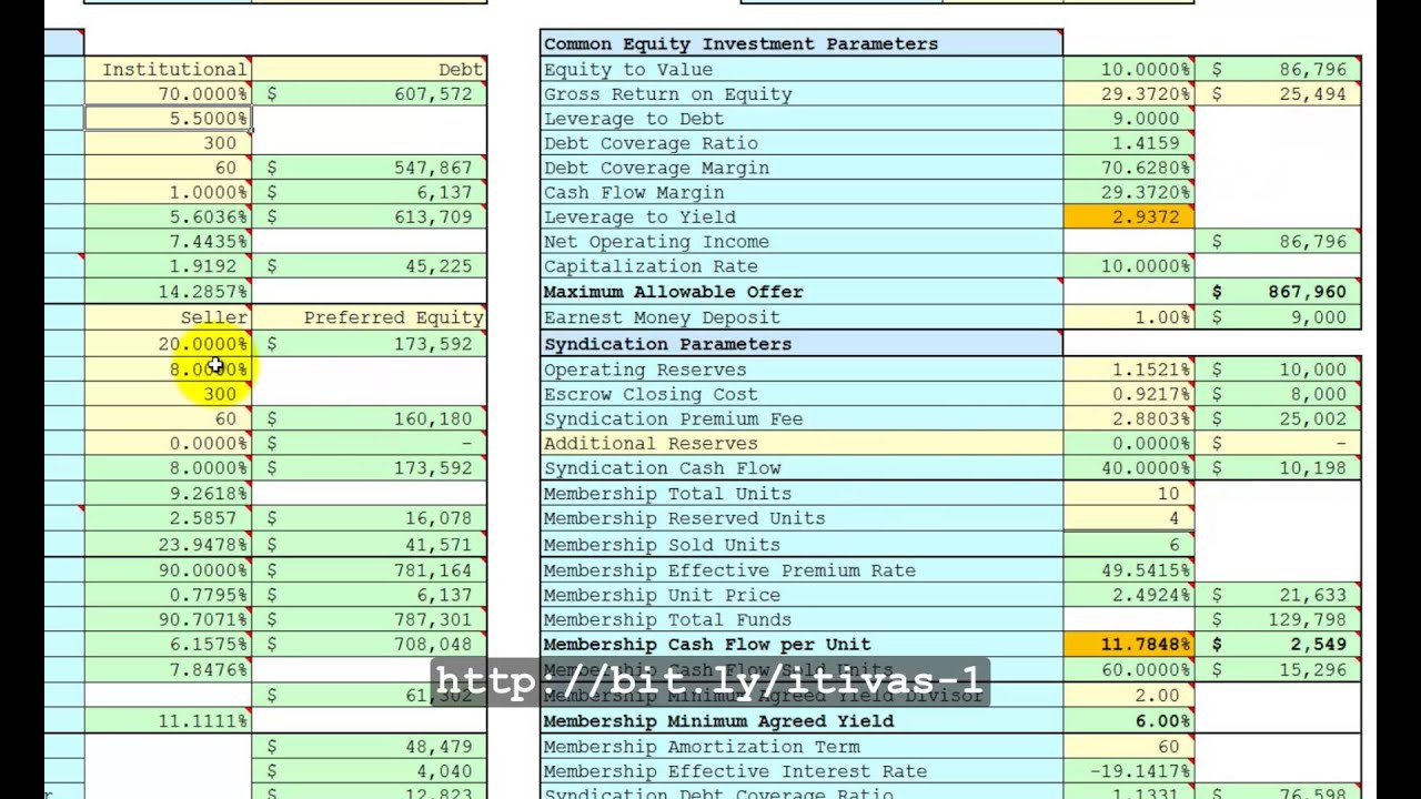ProFormaStabilized Spreadsheet - Finance Package Tutorial1