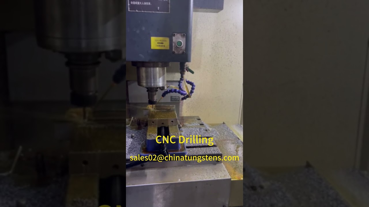 Precision CNC Drilling on Tungsten | High Density Metal Machining #Tungsten  #TungstenMachining