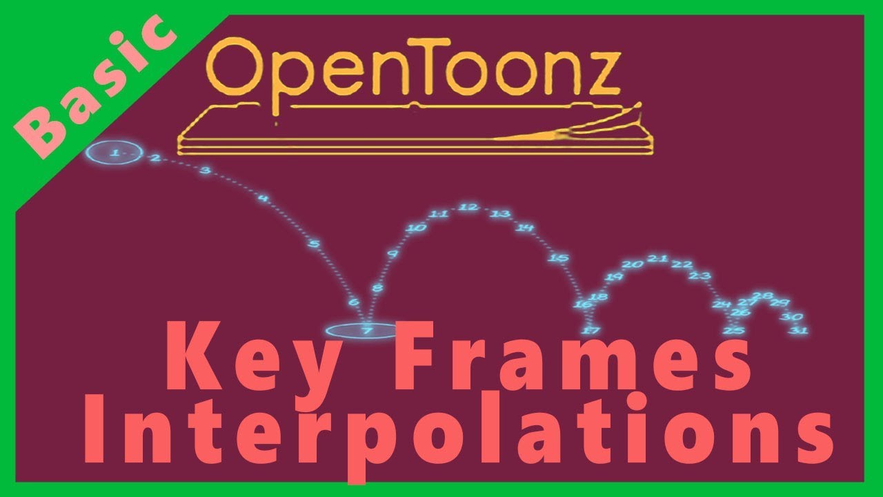 OPENTOONZ : Key Frames, Function Editor, Interpolations (Class Lectures)