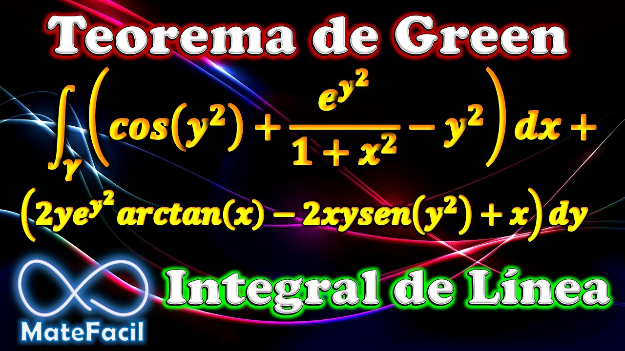 Integral de línea por TEOREMA DE GREEN, explicada paso a paso