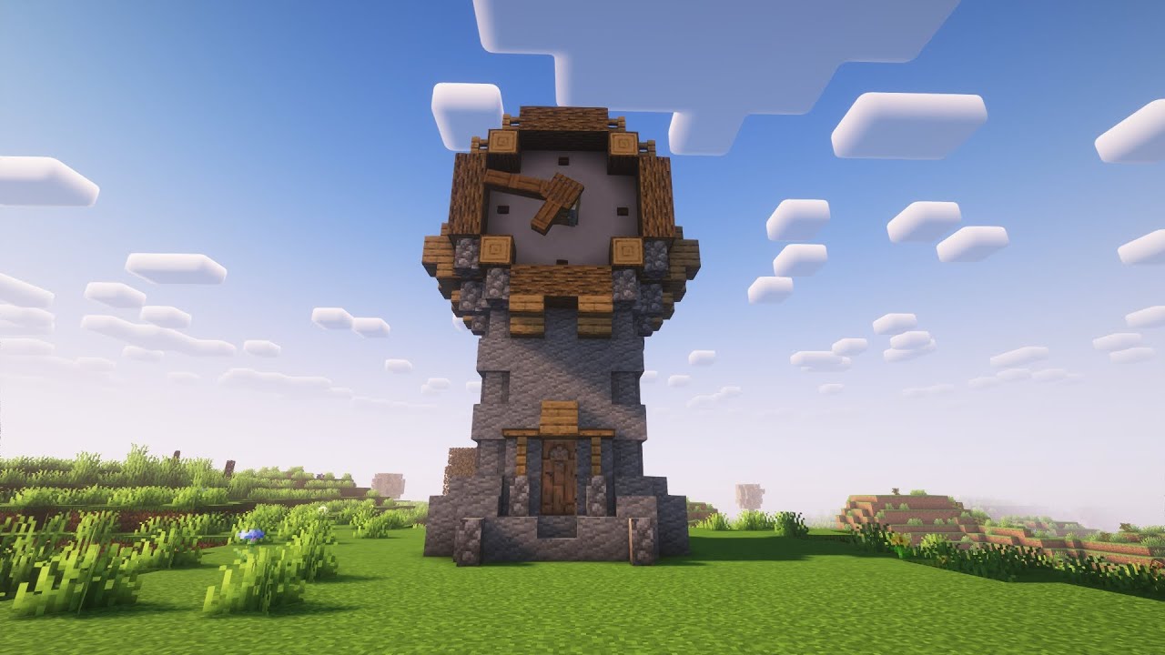 Minecraft Clock Tower Build Tutorial (Create Mod)