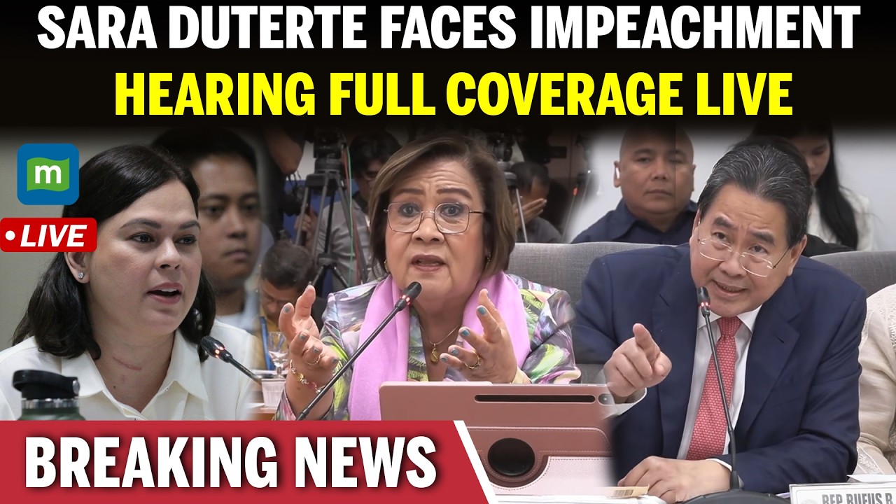 LIVE: House holds hearing on impeachment complaints vs. VP Sara Duterte | Philippine Senate LIVE