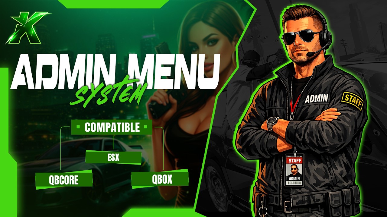 Advanced Admin Menu Script | Full Admin System | FiveM Script [ESX/QBCORE] **NEW