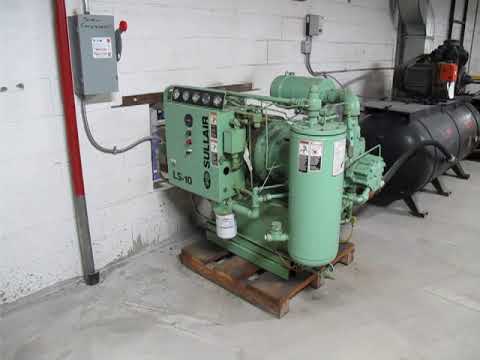 SULLAIR, LS-10, 40 HP, ROTARY SCREW, AIR COMPRESSOR, 125 PSI, 38,384 ...