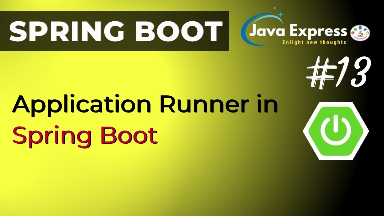 Spring Boot Application Runner Example @JavaExpress