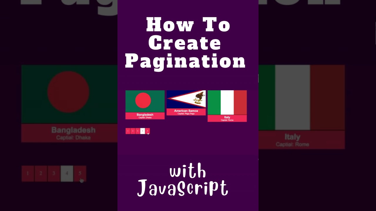 Learn How to Create JavaScript Pagination in Just 60 Seconds!