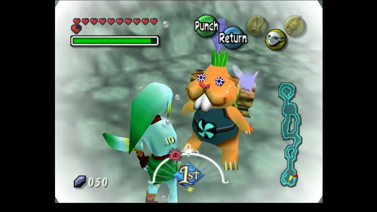 Legend of Zelda Majora's Mask Beaver Brothers Race Empty Bottle