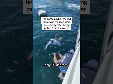 Men #rescued after #boat flipped